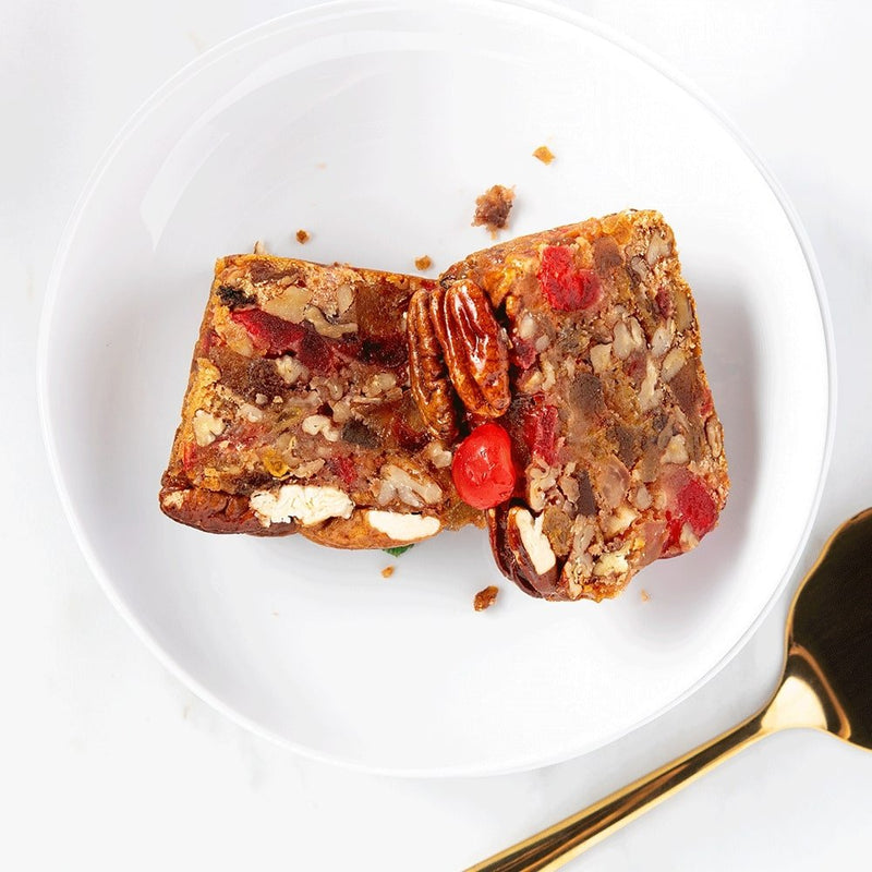 Regular DeLuxe® Fruitcake in Red Holly Gift Box