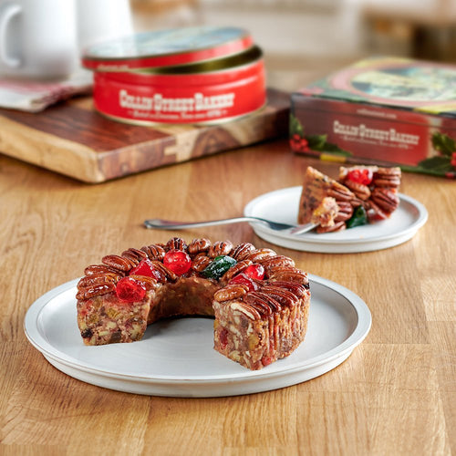 Regular DeLuxe® Fruitcake in Red Holly Gift Box