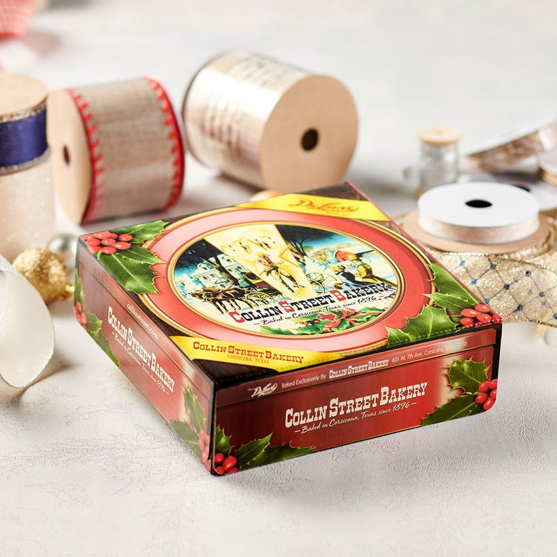 Regular DeLuxe® Fruitcake in Red Holly Gift Box