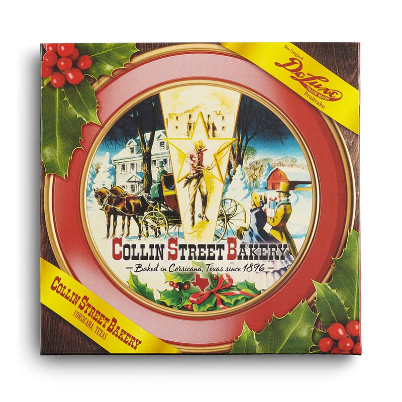 Regular DeLuxe® Fruitcake in Red Holly Gift Box